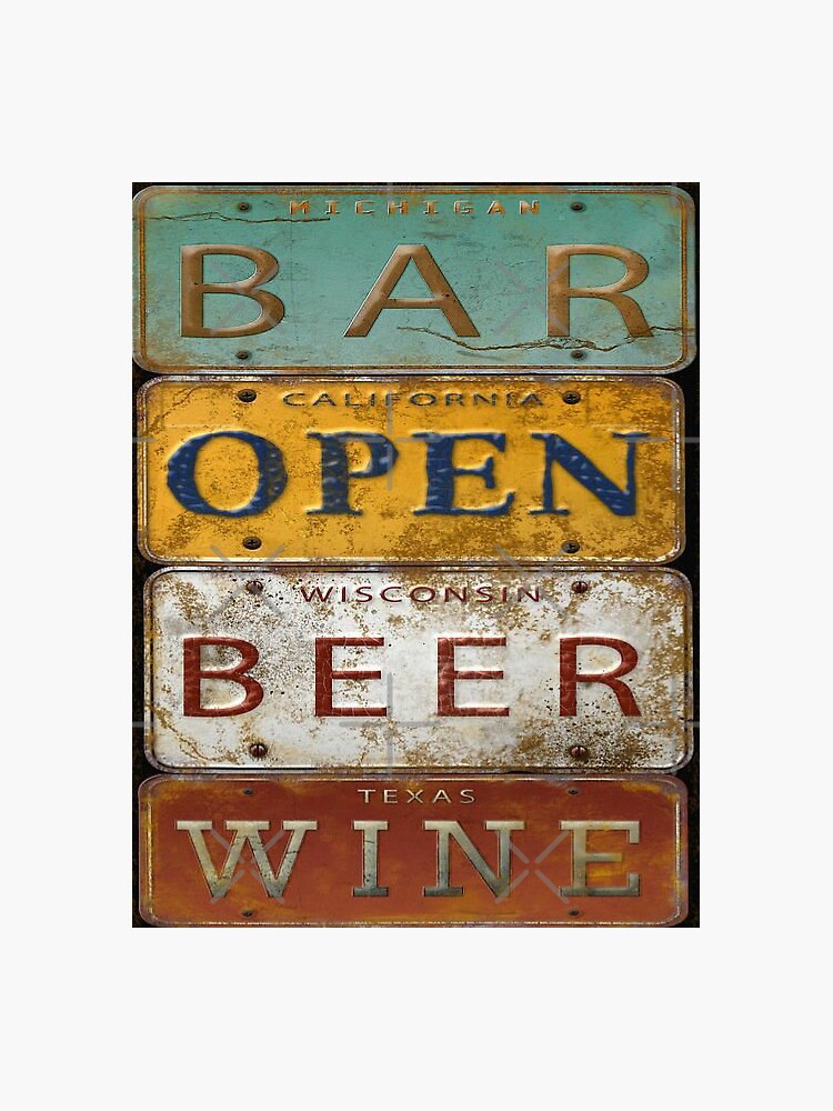 "American Bar" Sticker for Sale by Stratoguayota | Redbubble