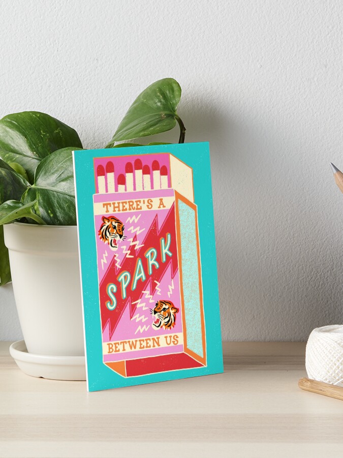 "There's a spark between us" Art Board Print for Sale by uellaaa ...