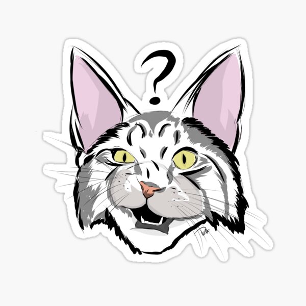 "Que?" Sticker by PatriceLieb | Redbubble