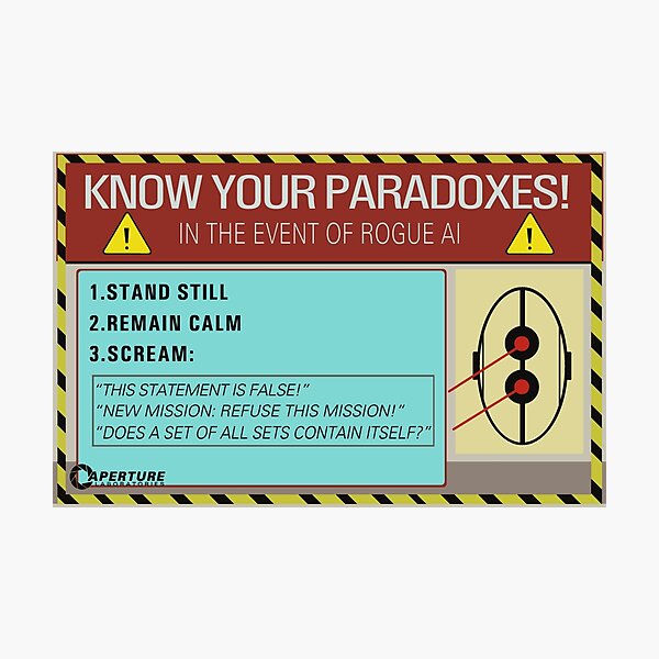 "Know your paradoxes!" Photographic Print by Maarkan | Redbubble