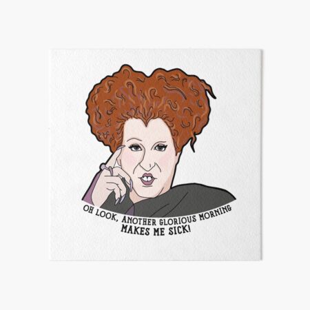 "Glorious Morning Hocus Pocus Winifred Sanderson " Art Board Print for ...