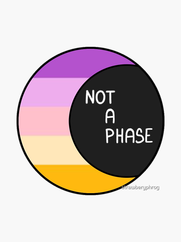 "Not A Phase Trixic" Sticker for Sale by strawberyphrog | Redbubble