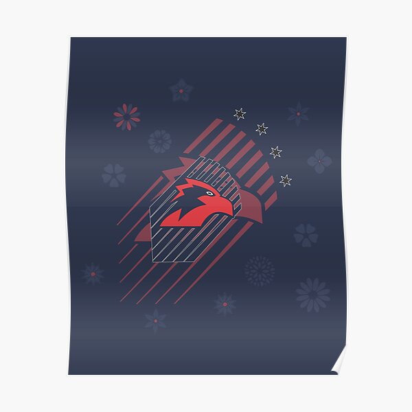 "Red Bird Of Prey Symbol" Poster by HGEEK | Redbubble
