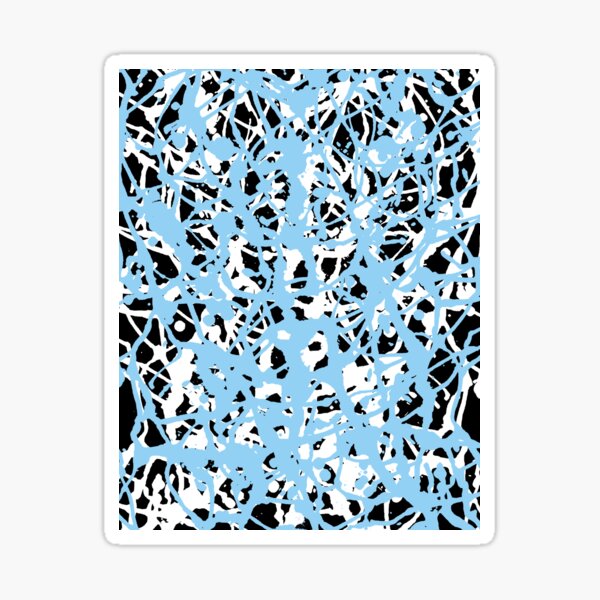 "White and blue cotton candy circles" Sticker by sandralyleong | Redbubble