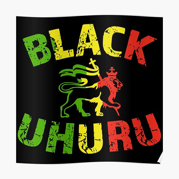 "Black Uhuru Jamaican Lion" Poster by MikeAdelman | Redbubble