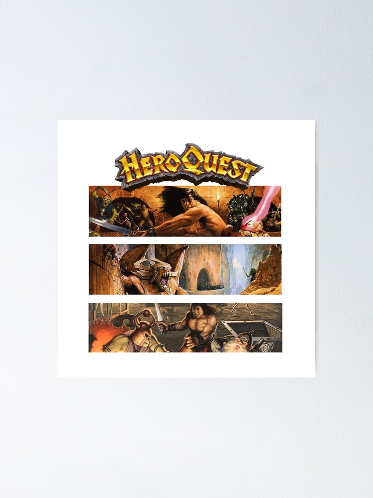 "Heroquest 90's" Poster by Biosiz | Redbubble