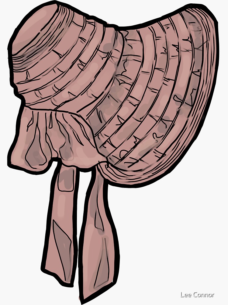 "pink regency bonnet" Sticker for Sale by rrobinhood | Redbubble