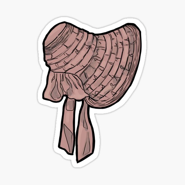 "pink regency bonnet" Sticker for Sale by rrobinhood | Redbubble