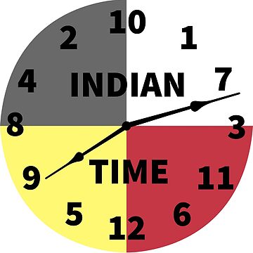 "Indian Time Clock" Clock for Sale by tomatoalfredo | Redbubble