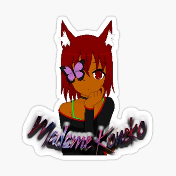 "Koneko Logo" Sticker for Sale by Madame-Koneko | Redbubble