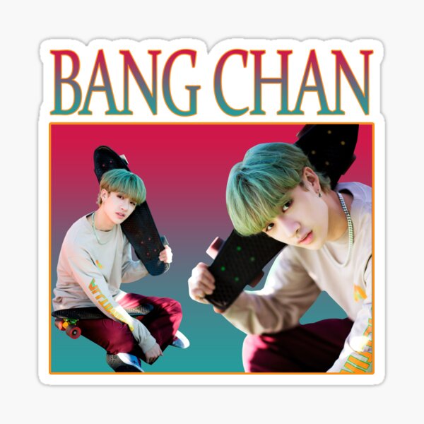 "Stray Kids - Bang Chan retro vintage style" Sticker for Sale by ...