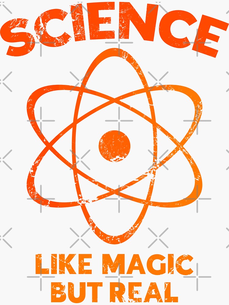 "Science Like Magic But Real Funny Science Teacher Student" Sticker for ...