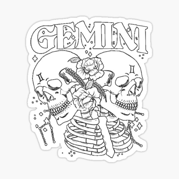 "GEMINI" Sticker for Sale by Yousra2020 | Redbubble