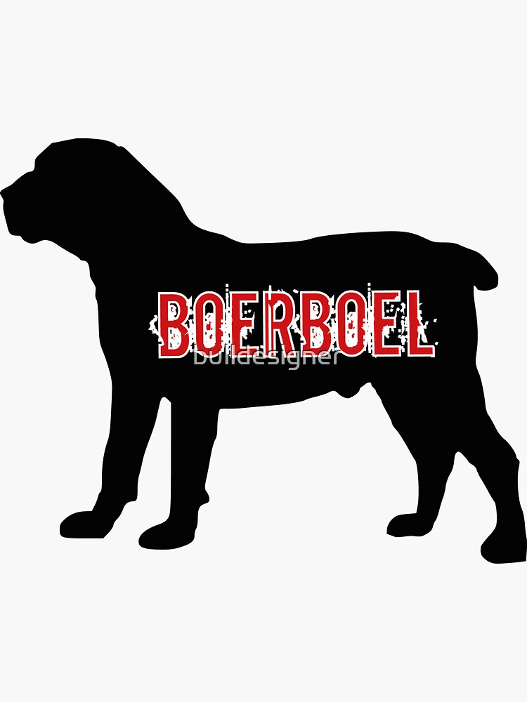 "Boerboel Siluette" Sticker for Sale by bulldesigner | Redbubble