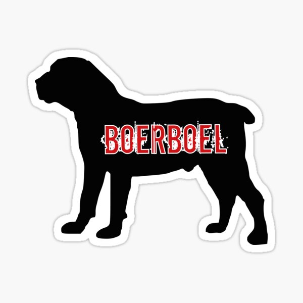 "Boerboel Siluette" Sticker for Sale by bulldesigner | Redbubble