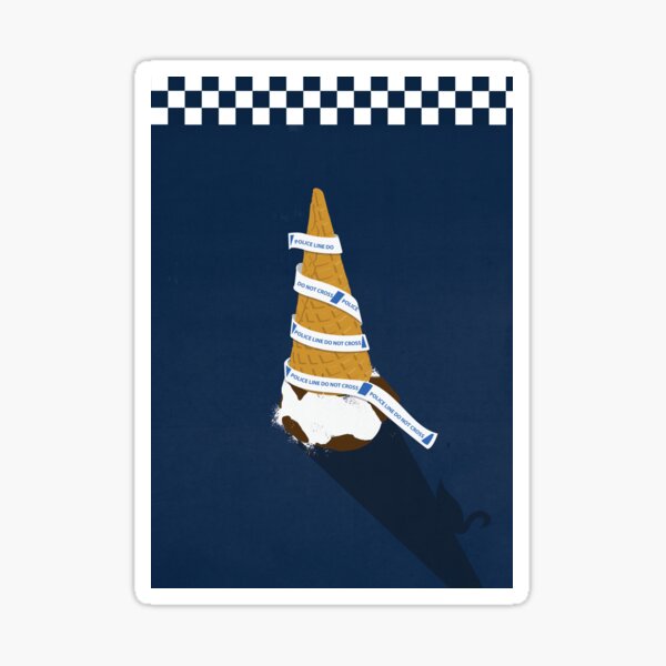 "Cornetto Trilogy" Sticker by philshelly | Redbubble