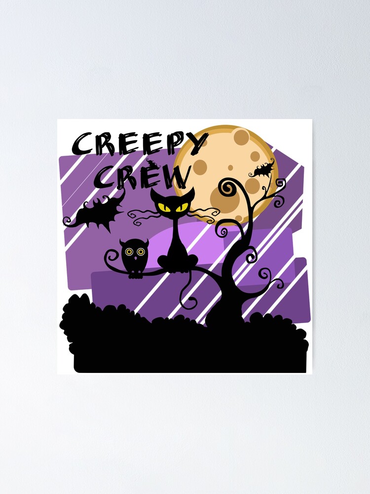 "Halloween creepy crew" Poster by WifeySays | Redbubble