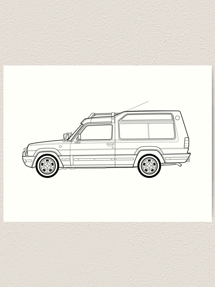 "Talbot Matra Rancho line drawing" Art Print for Sale by ...