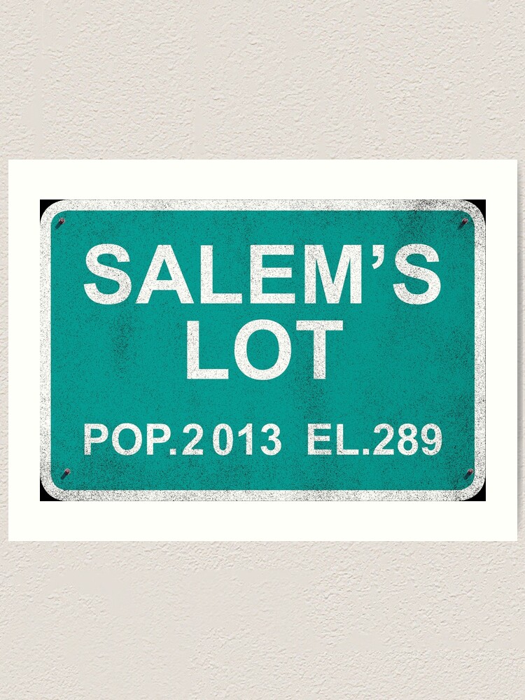 "Welcome to Salem's Lot" Art Print by HereticTees | Redbubble