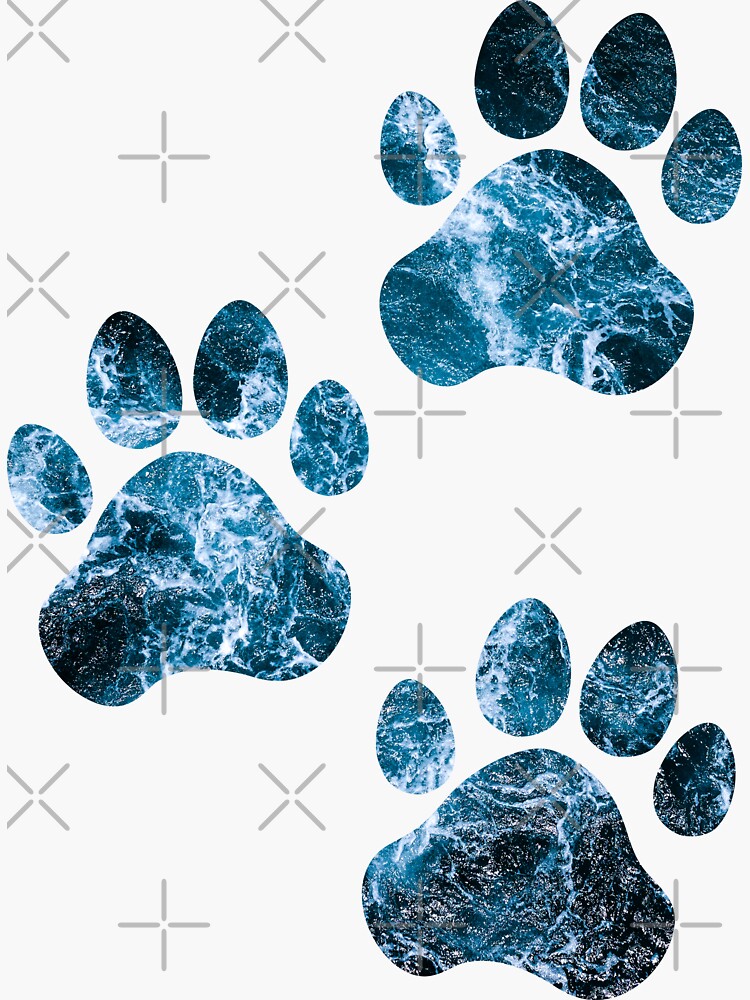 "Animal Footprint" Sticker for Sale by Mechalina | Redbubble