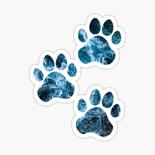 "Animal Footprint" Sticker for Sale by Mechalina | Redbubble