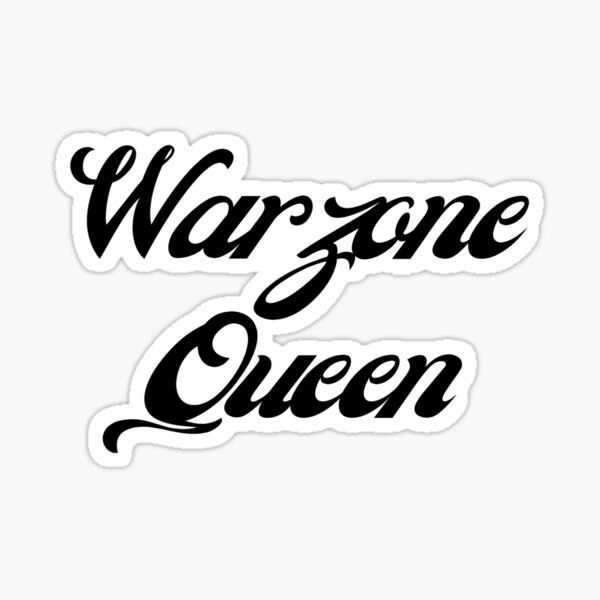 "Warzone Queen" Sticker by ExploreStore | Redbubble