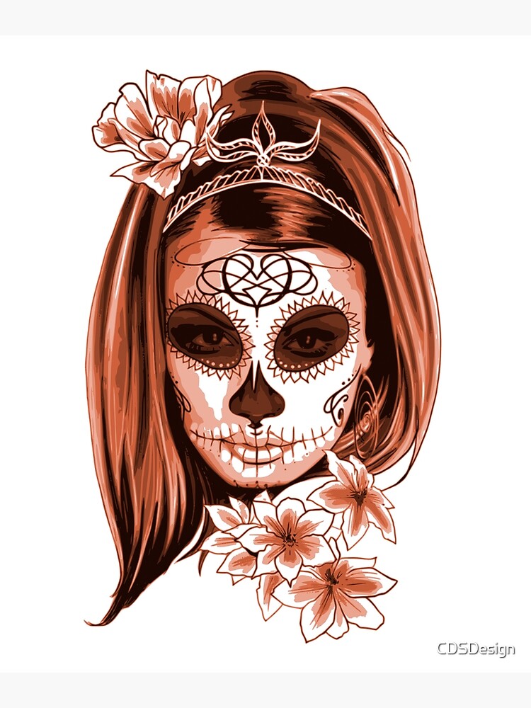 "Beautiful Catrina" Poster by CDSDesign | Redbubble