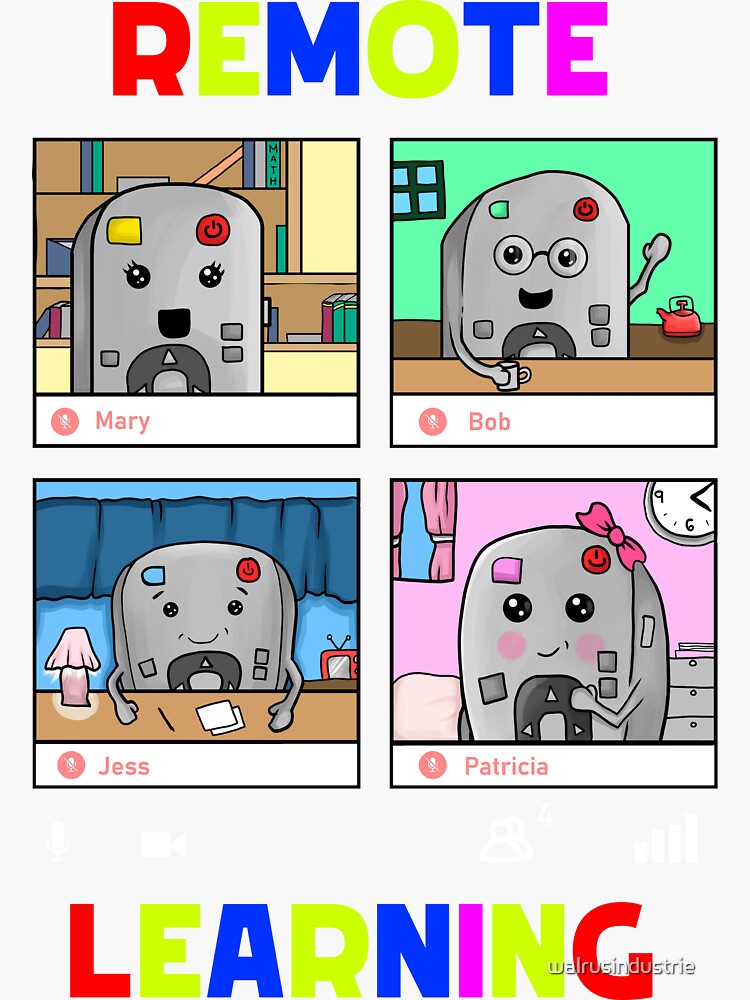 "Remote Learning for Teachers and Students" Sticker for Sale by ...