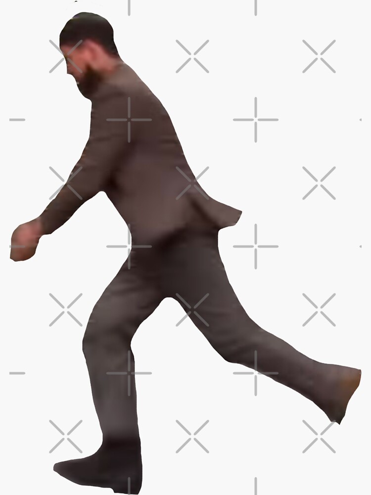 "Mose Schrute Running Away (again)" Sticker for Sale by bubblytank ...