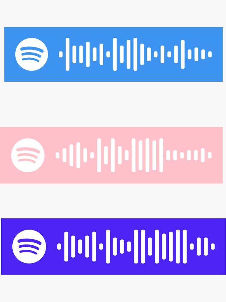 "Bts Spotify scan 3 pack" Sticker for Sale by Calfrniax | Redbubble