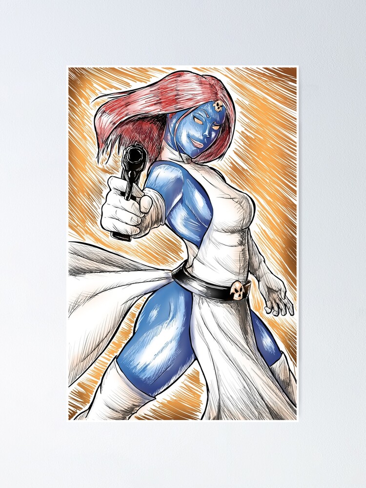 "Mystique (X-men, Featuring Mystique)" Poster by Arcanekeyblade5 ...