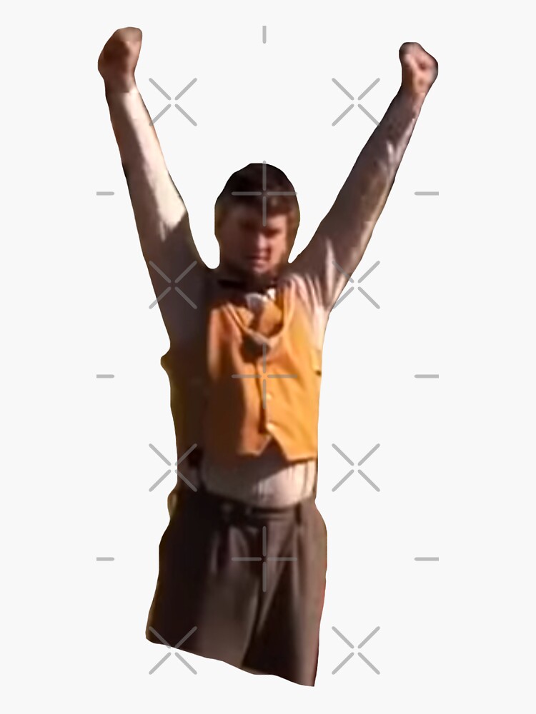 "Happy Mose Schrute" Sticker for Sale by bubblytank | Redbubble