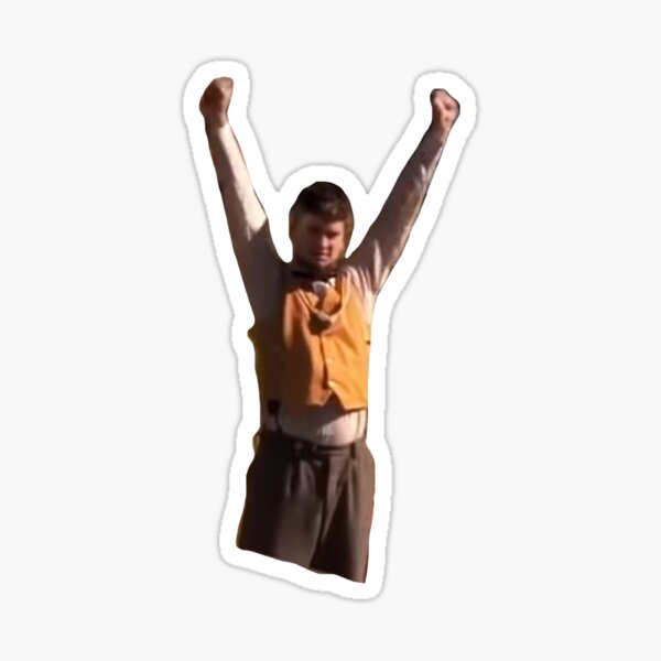 "Happy Mose Schrute" Sticker for Sale by bubblytank | Redbubble
