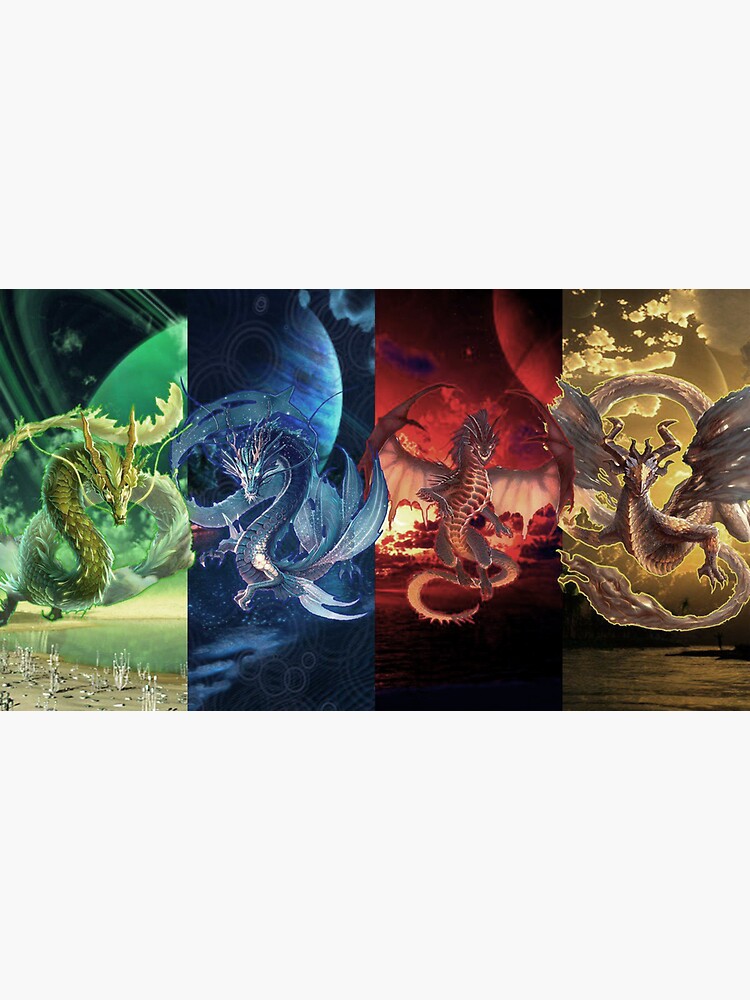 "ELEMENTS DRAGON 6F" Sticker by sects1984 | Redbubble