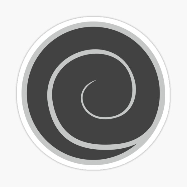 "Spiral GREY invert" Sticker for Sale by JiuJiuArts | Redbubble