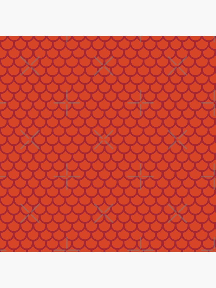 "Fire - Mermaid Scales" Sticker by gracyscorner | Redbubble