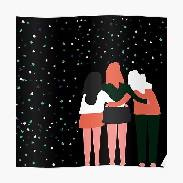 "Mom and two girls" Poster by El-roi | Redbubble