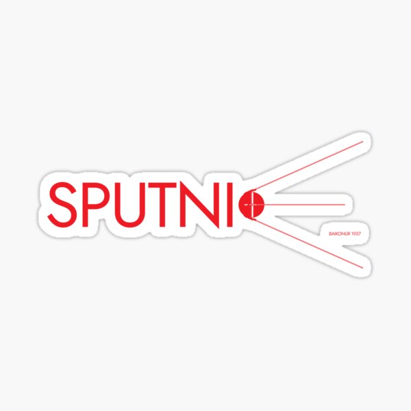 "Sputnik Baikonur 1957" Sticker for Sale by BGALAXY | Redbubble