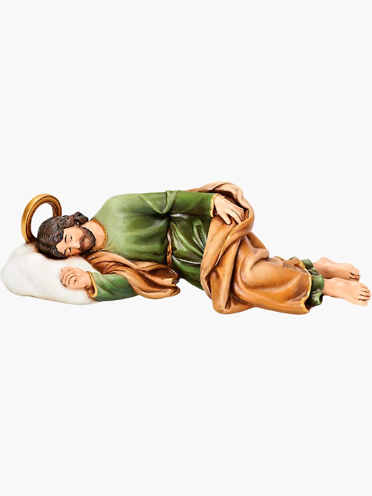 "Saint Joseph sleeping" Sticker for Sale by alinerope | Redbubble