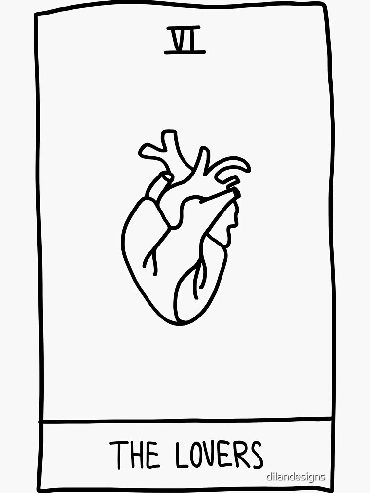 the Lovers Tarot Card Sticker For Sale By Dilandesigns Redbubble the-lovers-tarot-card-sticker-for-sale-by-dilandesigns-redbubble