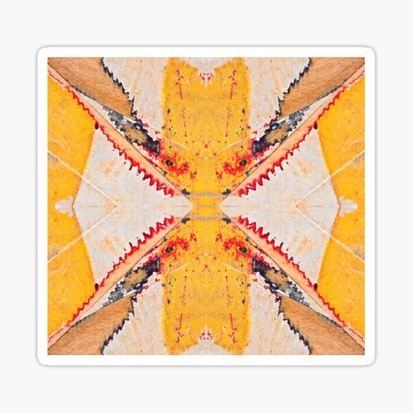 "Jagged Words" Sticker by marilyncornwell | Redbubble