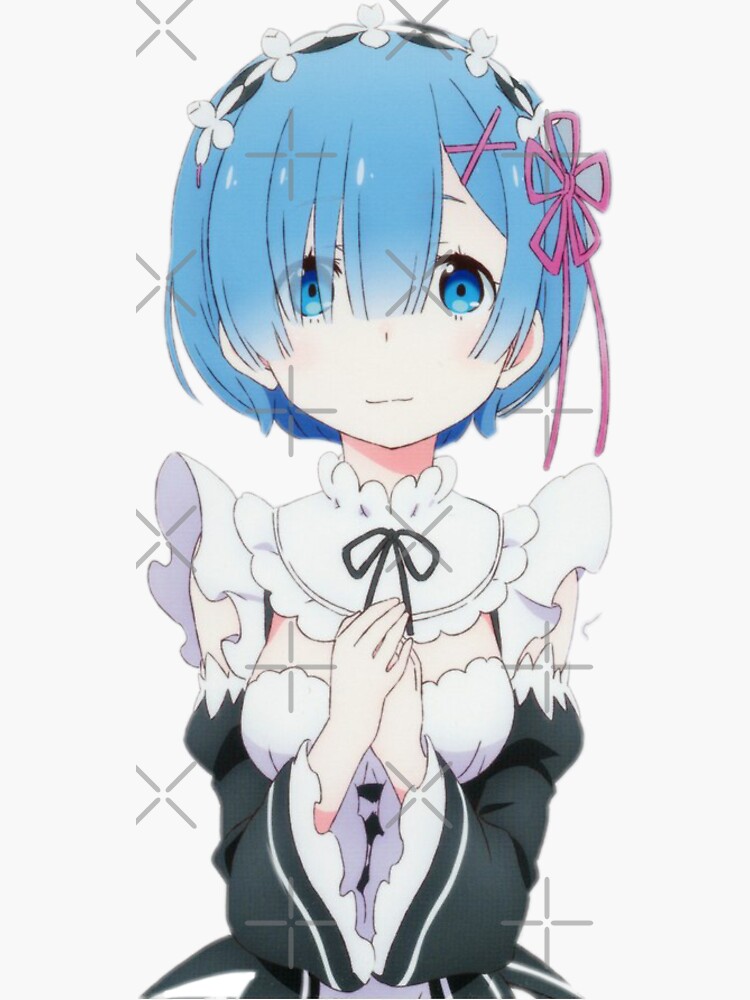 "Rem - Re:Zero" Sticker by DontStealWaifu | Redbubble