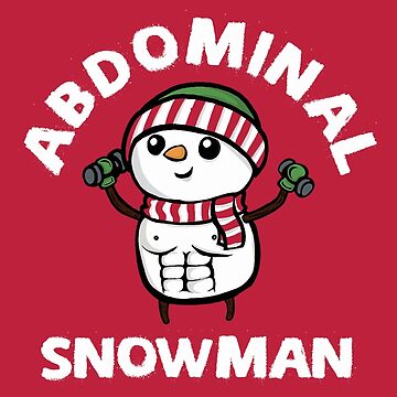 "Abdominal Snowman - Funny Snowman Gym Loving Christmas Design ...
