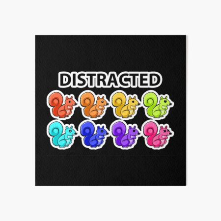 "So DiStraCtED SQUIRREL brain - funny & cute ADHD awareness cartoon ...