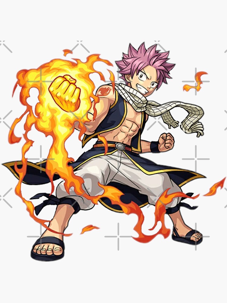 "NATSU DRAGNEEL" Sticker by shirooz | Redbubble