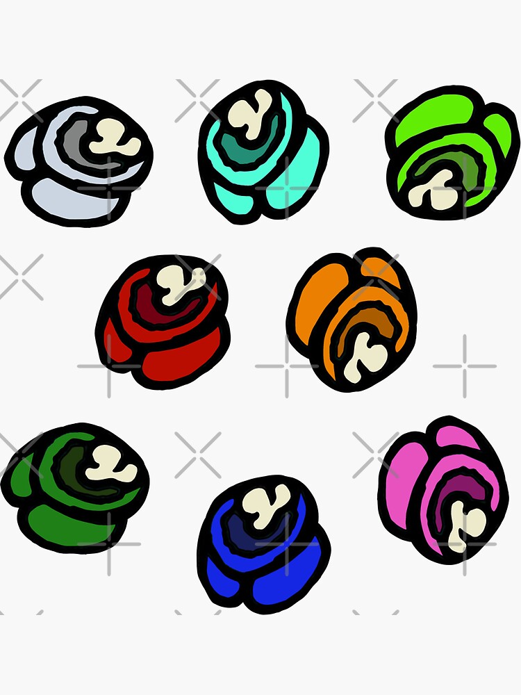 "Dead Colorful Mini Crew guy Pack" Sticker for Sale by astraeanm ...