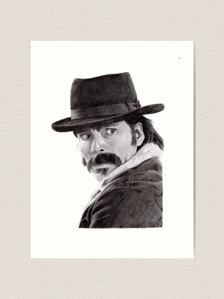 "Doc Holliday drawing" Art Print by TriqDraws | Redbubble