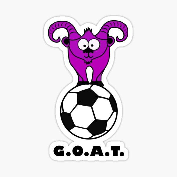 "G.O.A.T Football" Sticker by TheGreenGoat | Redbubble