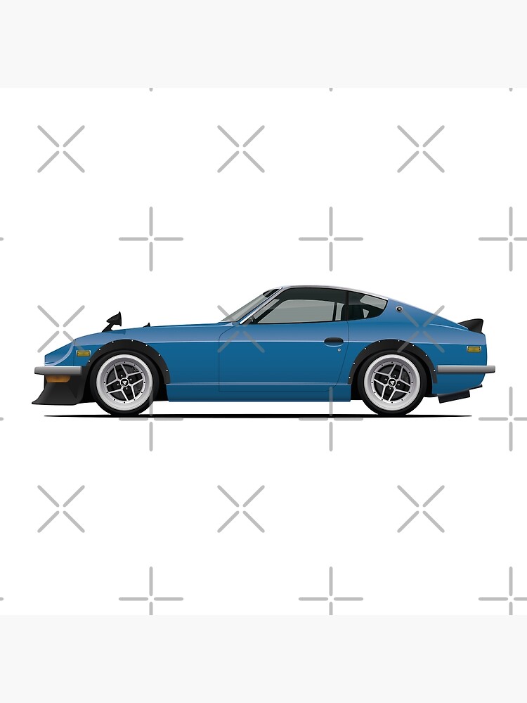Blue 240z Premium Matte Vertical Poster