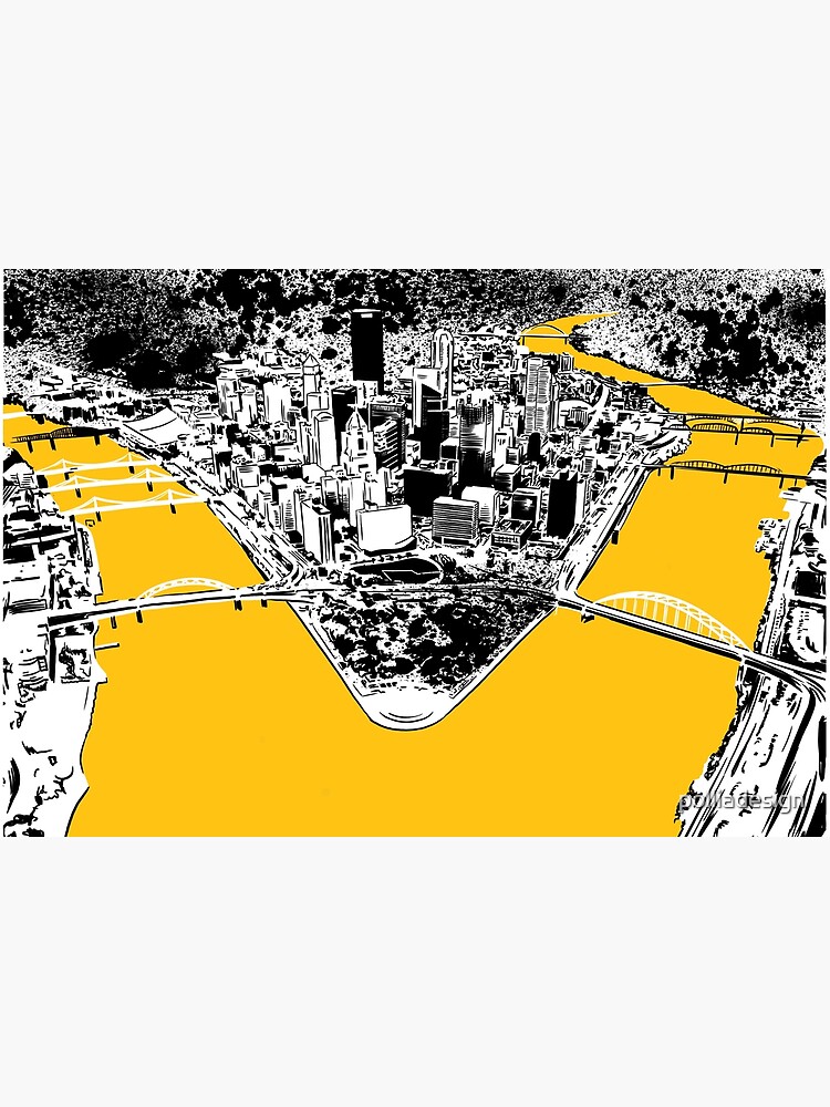 "Pittsburgh Three Rivers" Jigsaw Puzzle for Sale by polliadesign ...